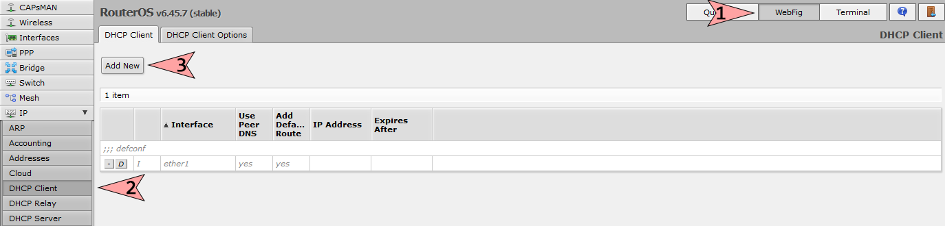 Setting up the router Mikrotik: Configuring routers - Technical support Briz