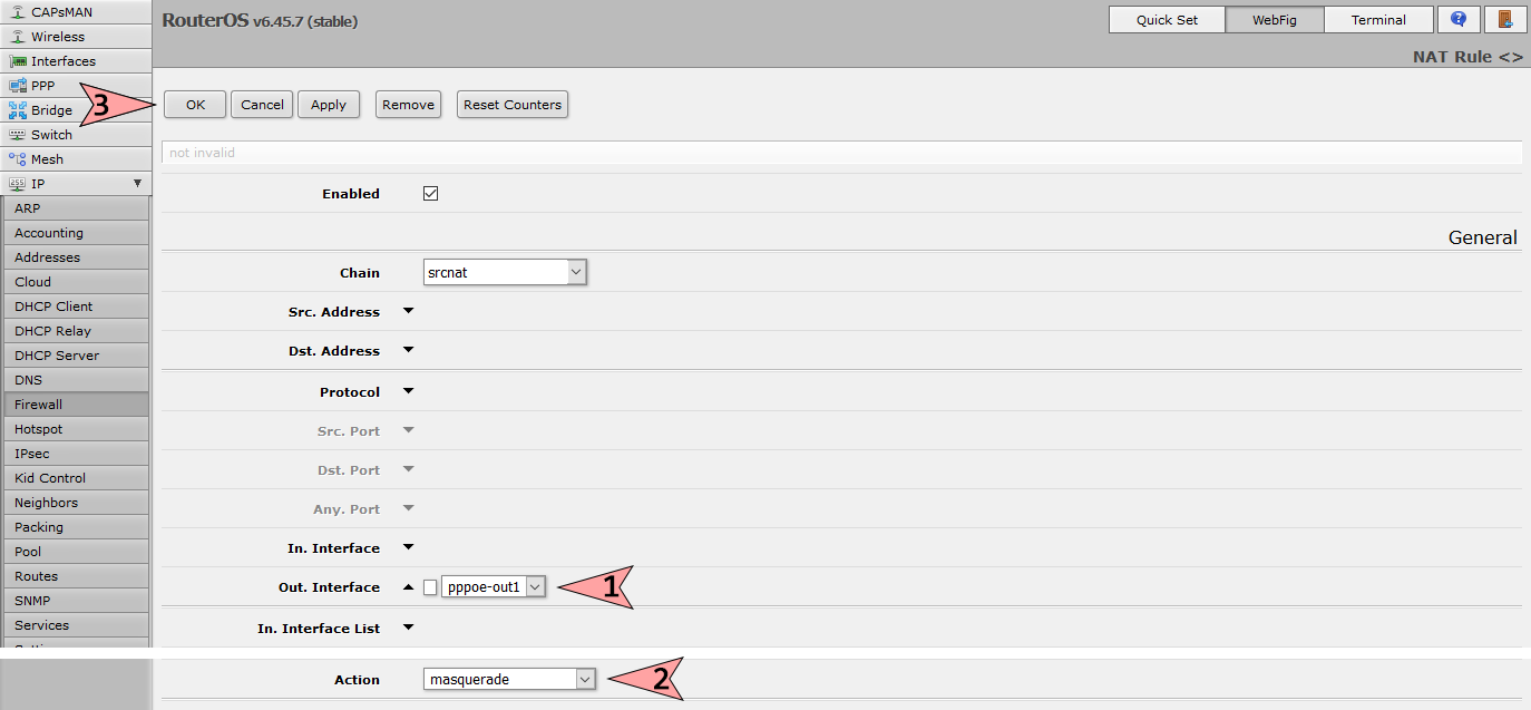 Setting up the router Mikrotik: Configuring routers - Technical support Briz