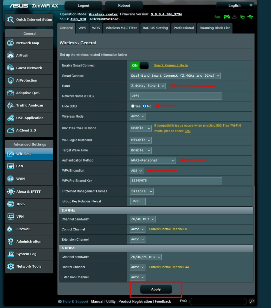 Setting up the router Asus: Configuring routers - Technical support Briz