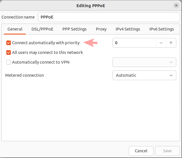 Configuring PPPoE on Linux: Internet on PC - Technical support Briz
