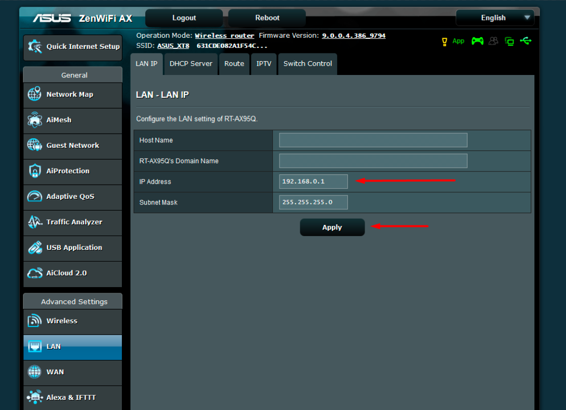 Setting up the router Asus: Configuring routers - Technical support Briz